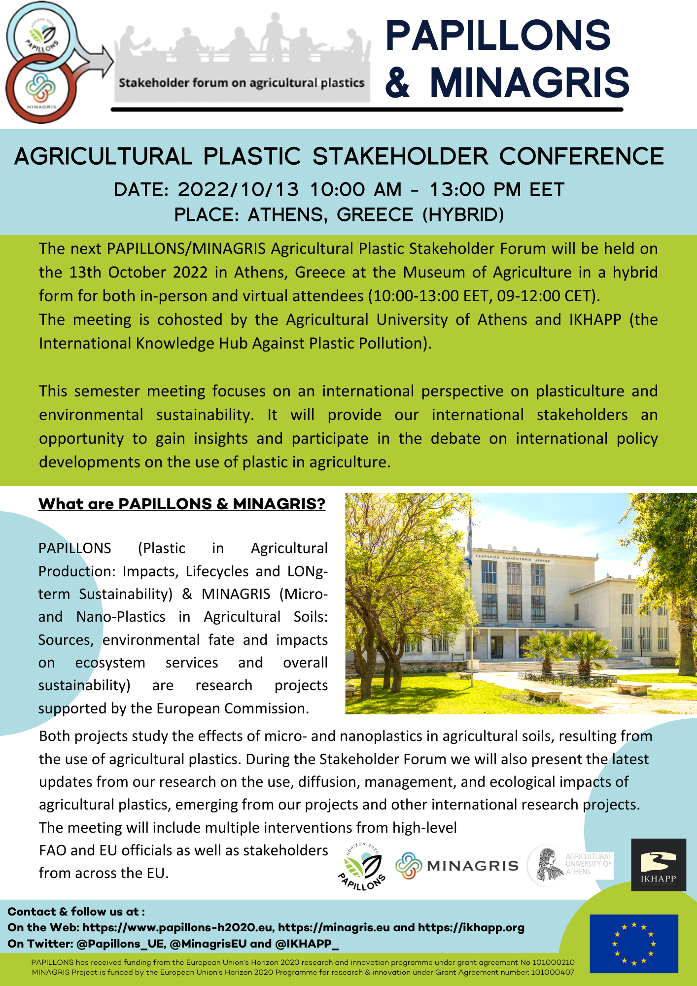 Plasticulture: PAPILLONS consortium meeting & Stakeholder Forum ...